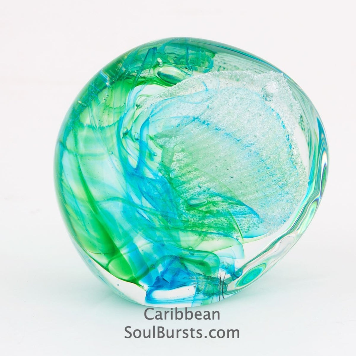 Memorial Glass with Ashes - Looking Glass | Soulbursts